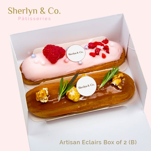 Sherlyn & Co Eclairs (Box of 2) @ $12.80/box | Catering Culture